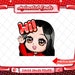 ANIMATED STATIC EMOTE Red Chibi Hi Emote, Animated Black Haired Emote ...