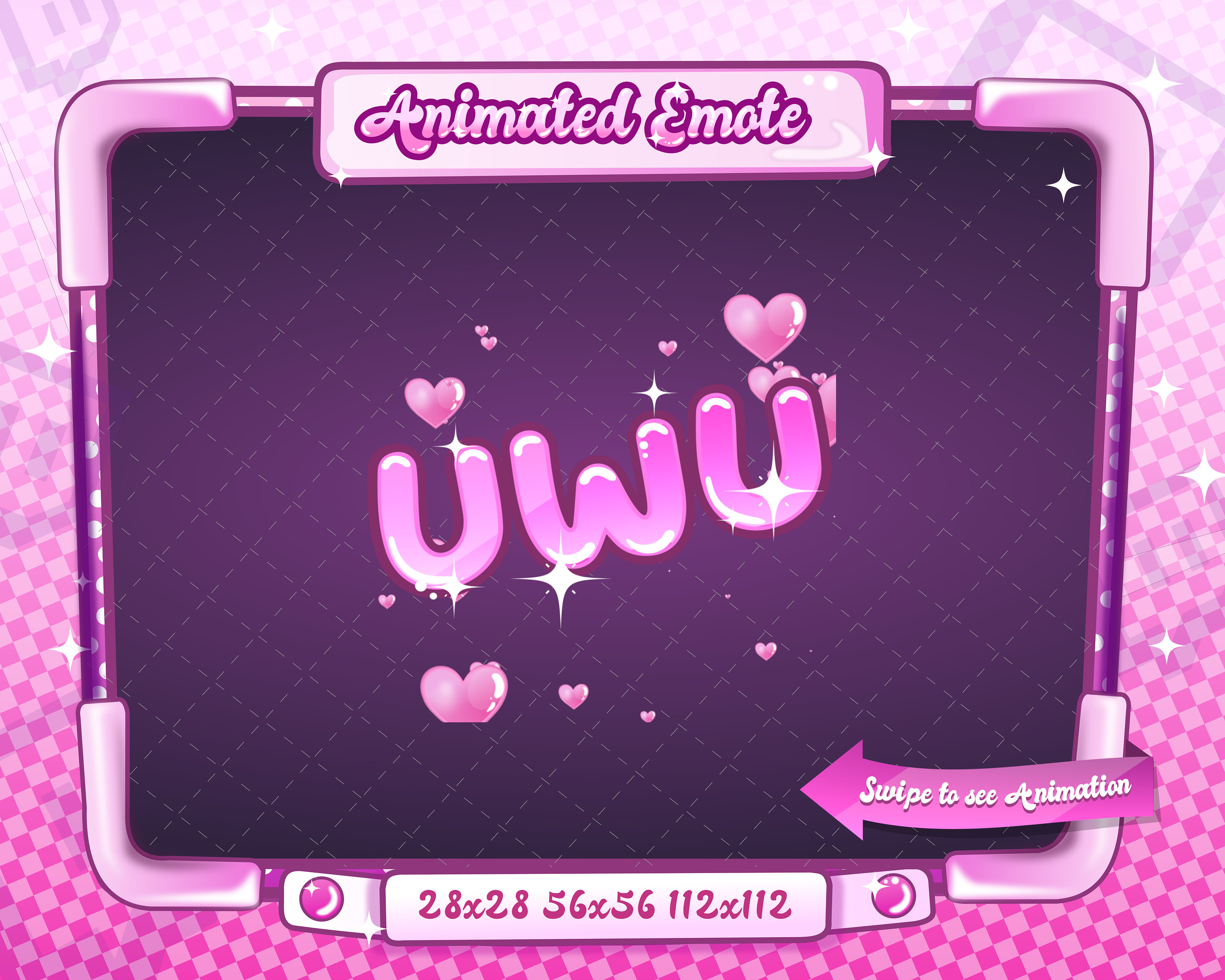 ANIMATED STATIC EMOTE Uwu Animated Uwu Emote Uwu Sparkle - Etsy Canada