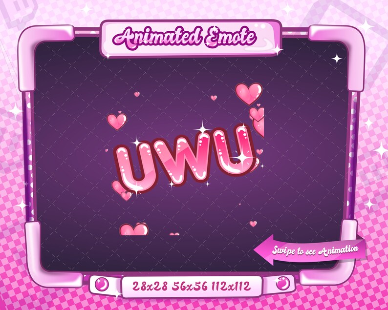 ANIMADO STATIC EMOTE / uwu, Animado uwu Emote, uwu Sparkle Emote v5 ...
