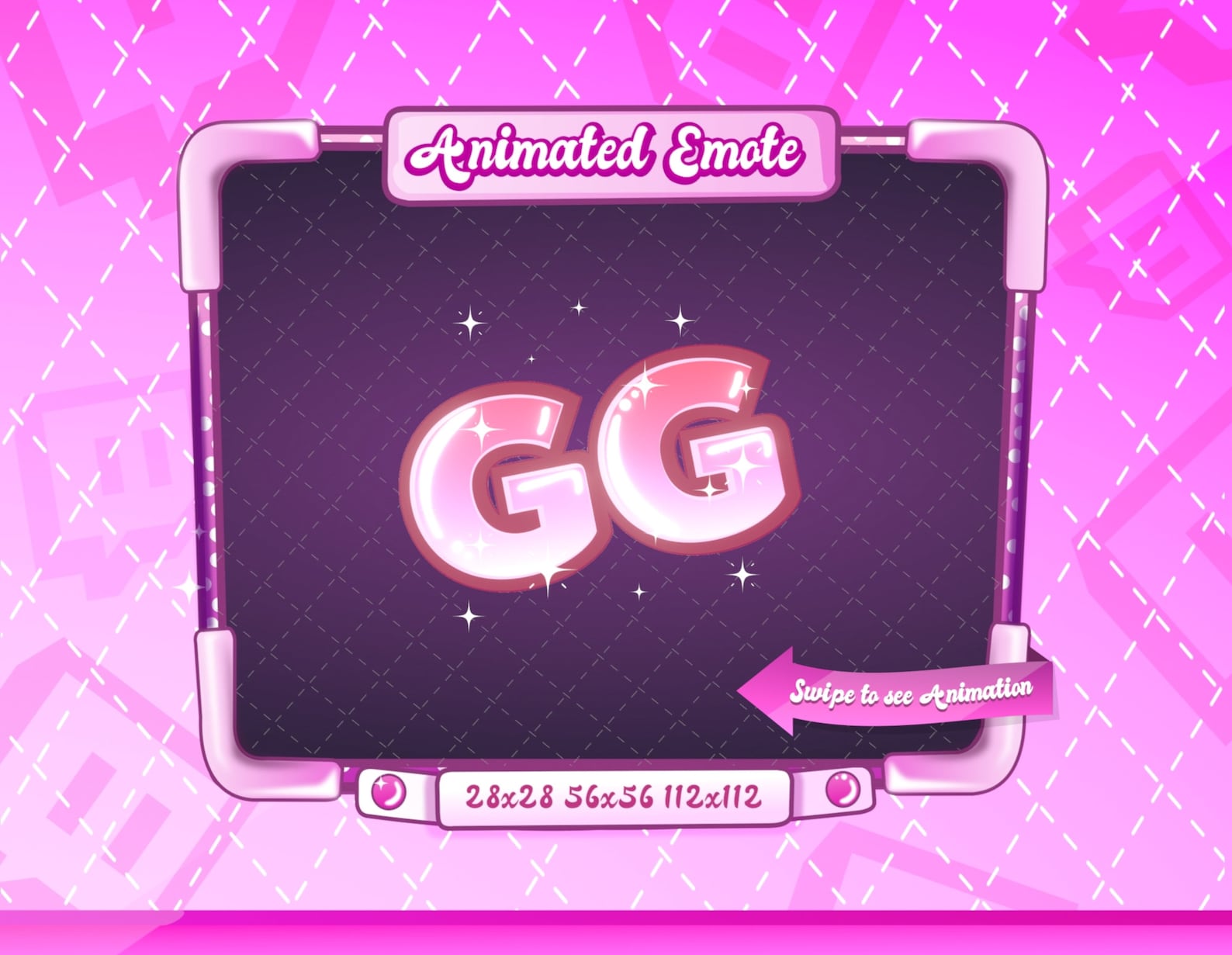 ANIMATED STATIC EMOTE Gg, Animated Good Game Emote, Good Game Sparkle ...