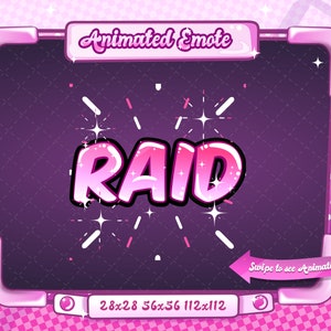 ANIMATED + STATIC EMOTE | Raid, Text Emote, Raid Emote, Animated Raid ...