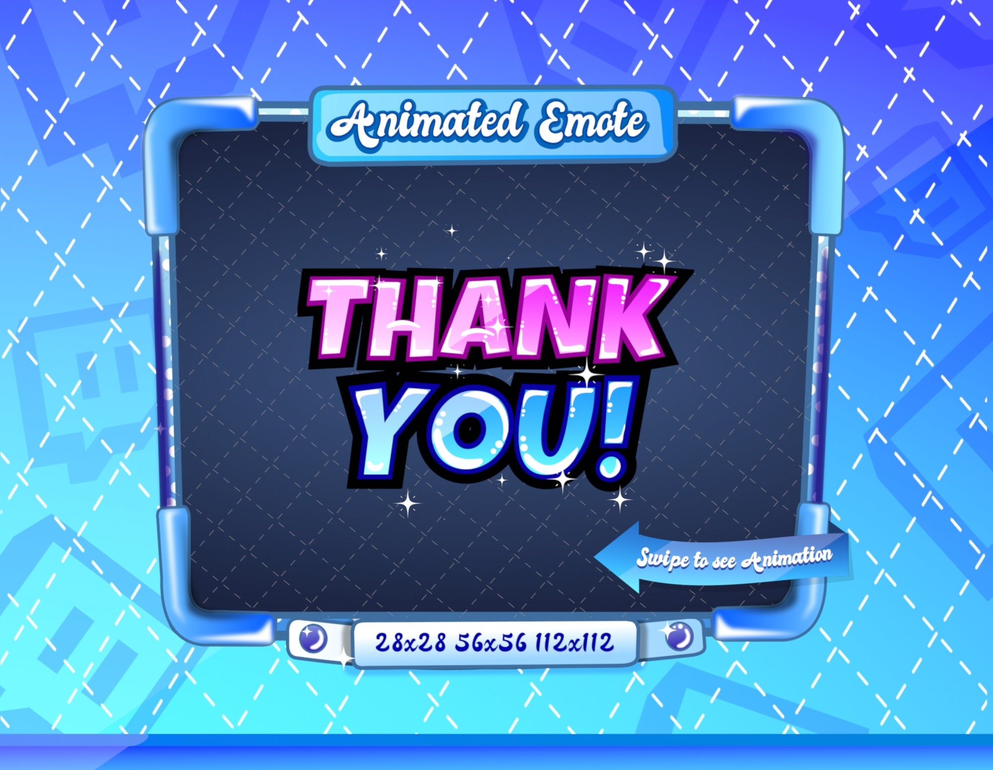 ANIMATED STATIC EMOTE Thank You, Animated Thank You Emote, Thank You ...