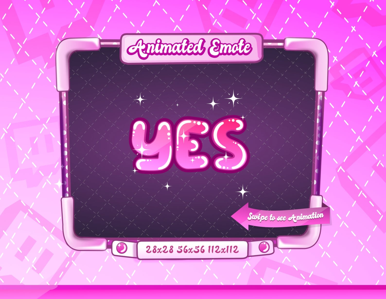 ANIMATED + STATIC EMOTE | Yes, Animated Yes Emote, Yes Sparkle Emote ...
