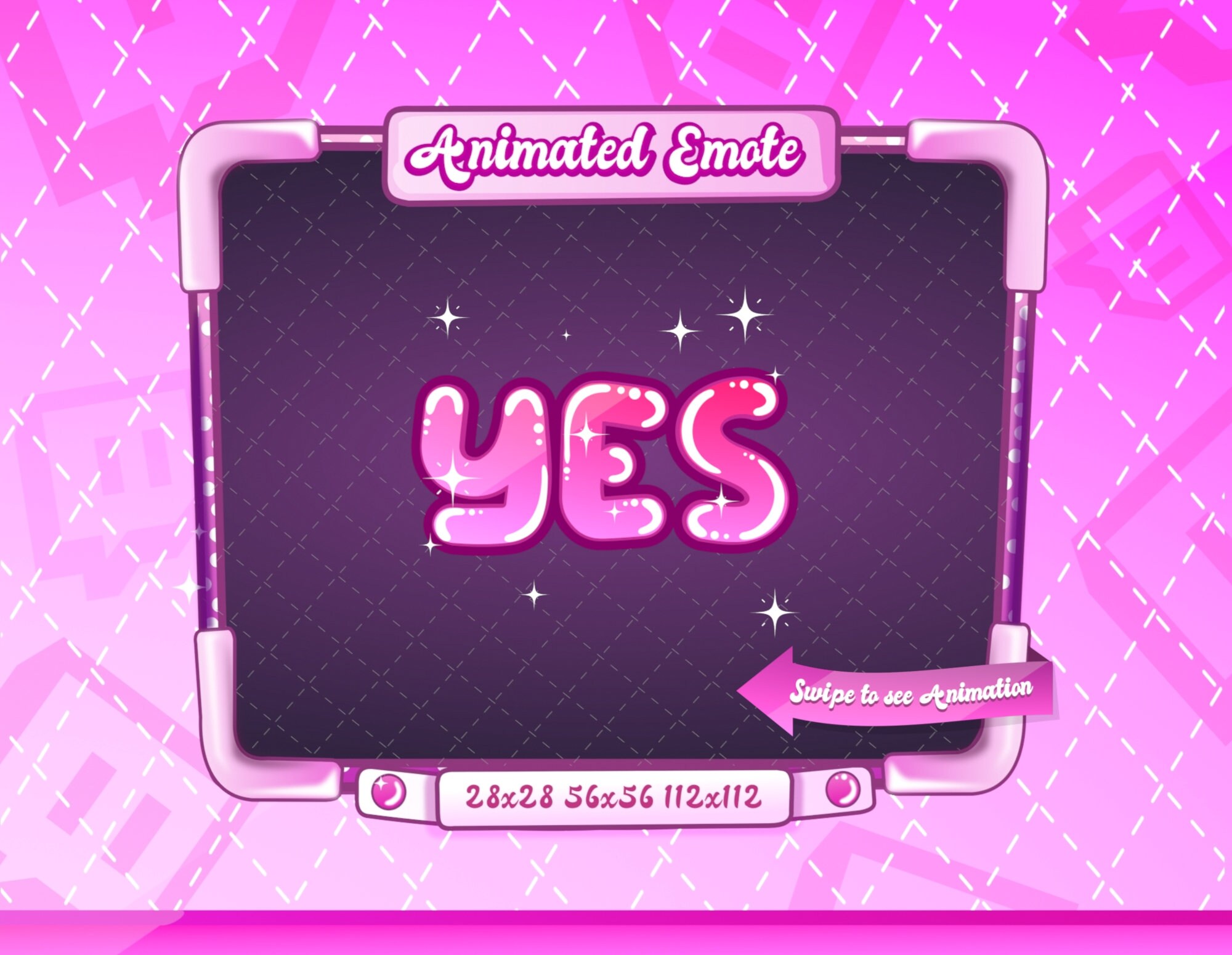 ANIMATED + STATIC EMOTE | Yes, Animated Yes Emote, Yes Sparkle Emote ...