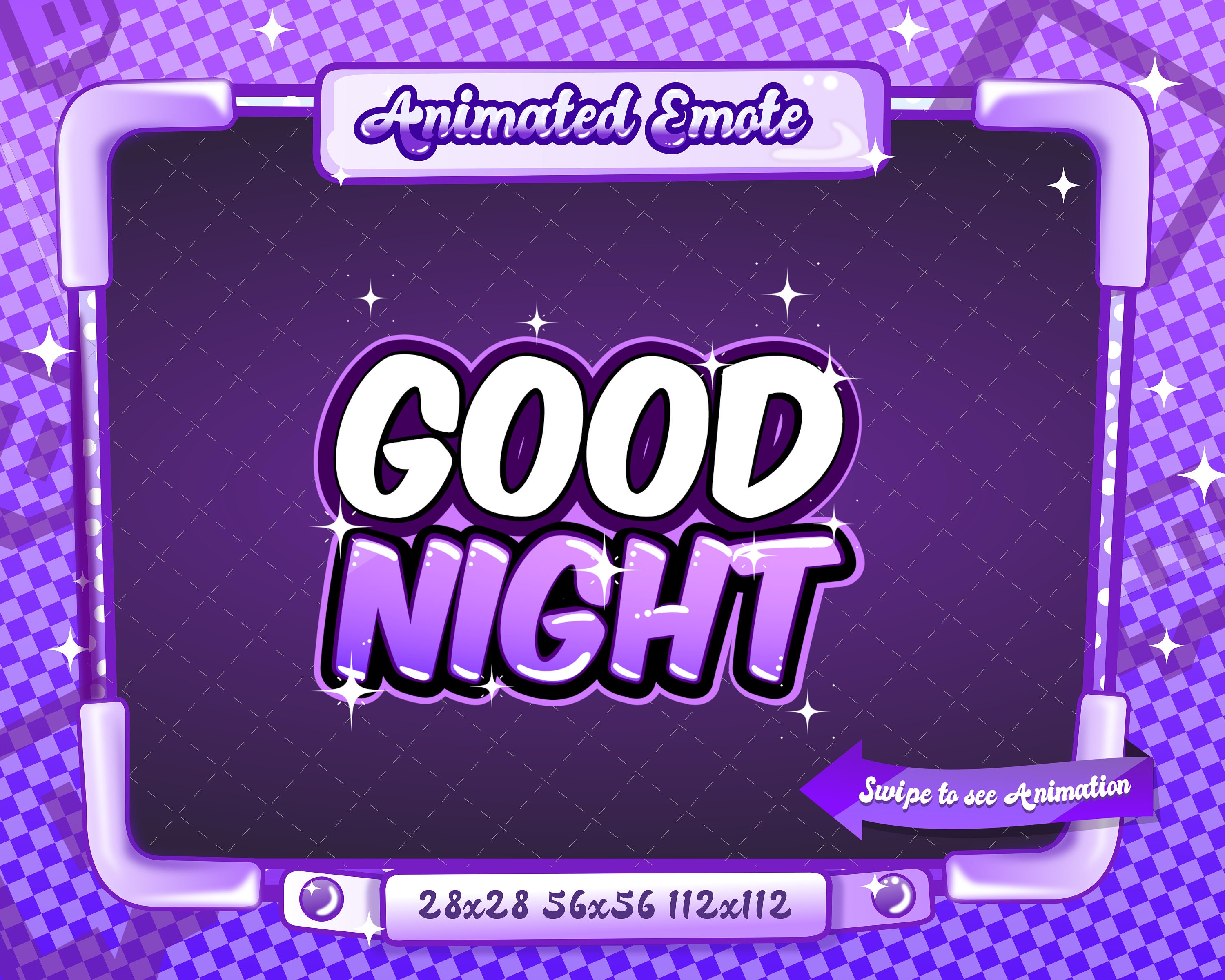 ANIMATED STATIC EMOTE Good Night, Animated Good Night Emote, Good Night ...