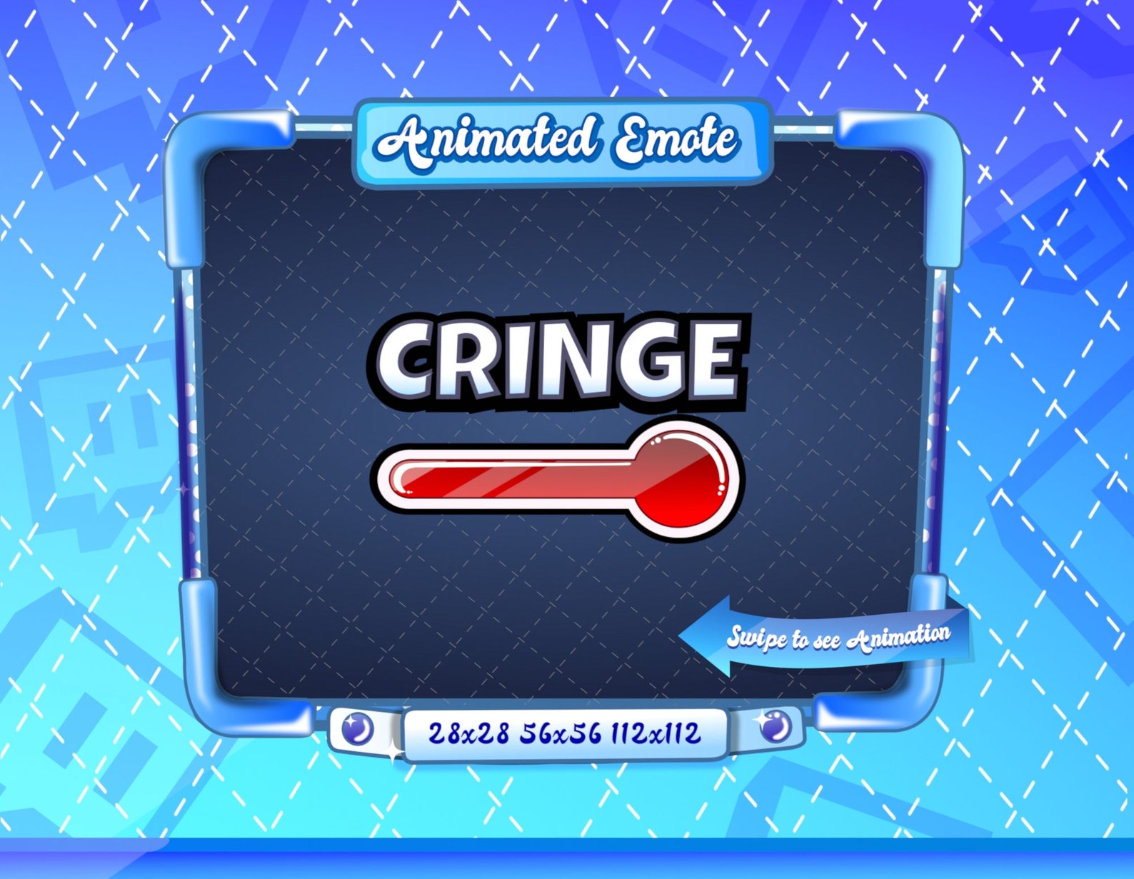 ANIMATED + STATIC EMOTE | Cringe, Cringe Emote, Cringe Meter Emote ...