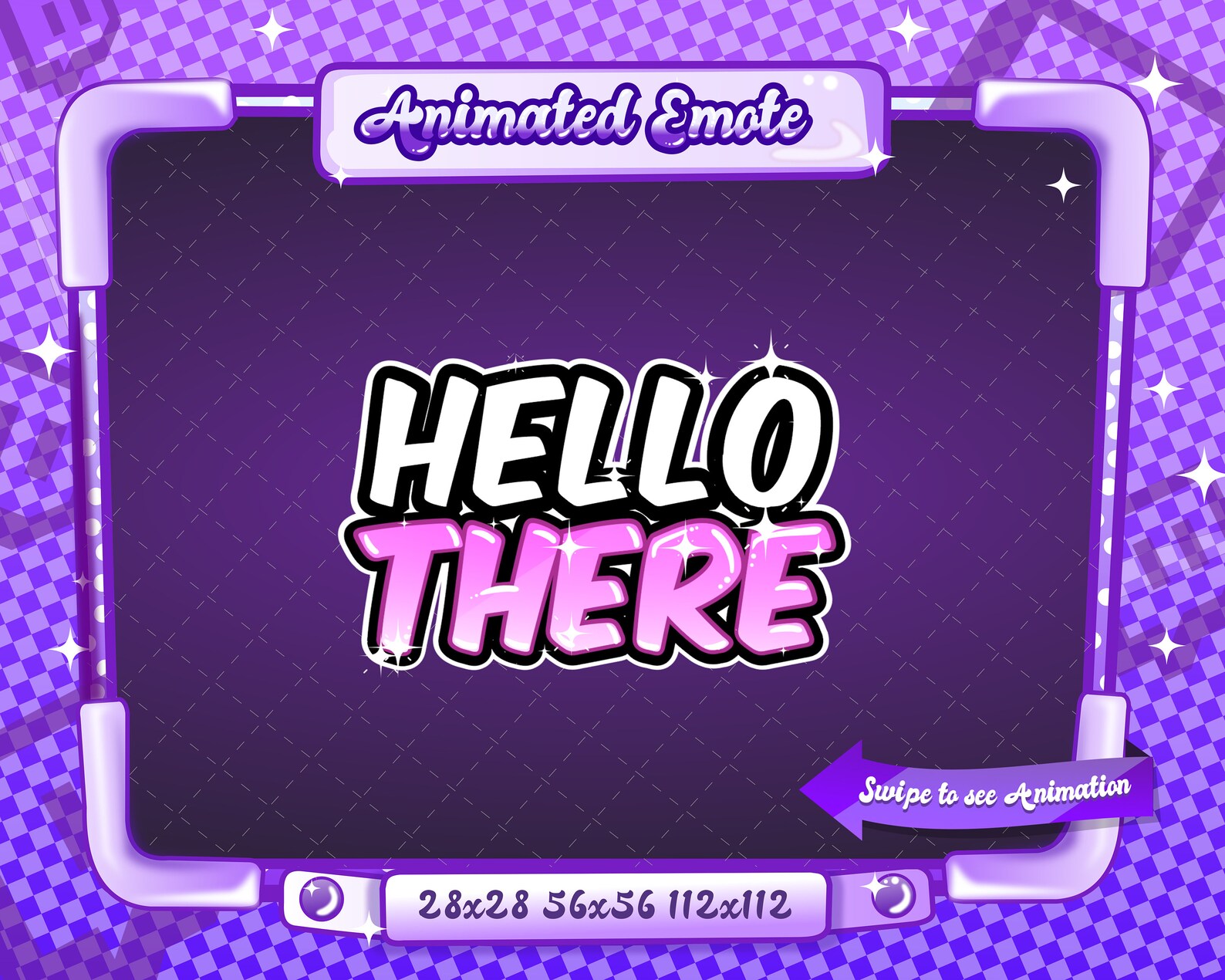 ANIMATED STATIC EMOTE Hello There, Animated Hello There Emote, Hello ...