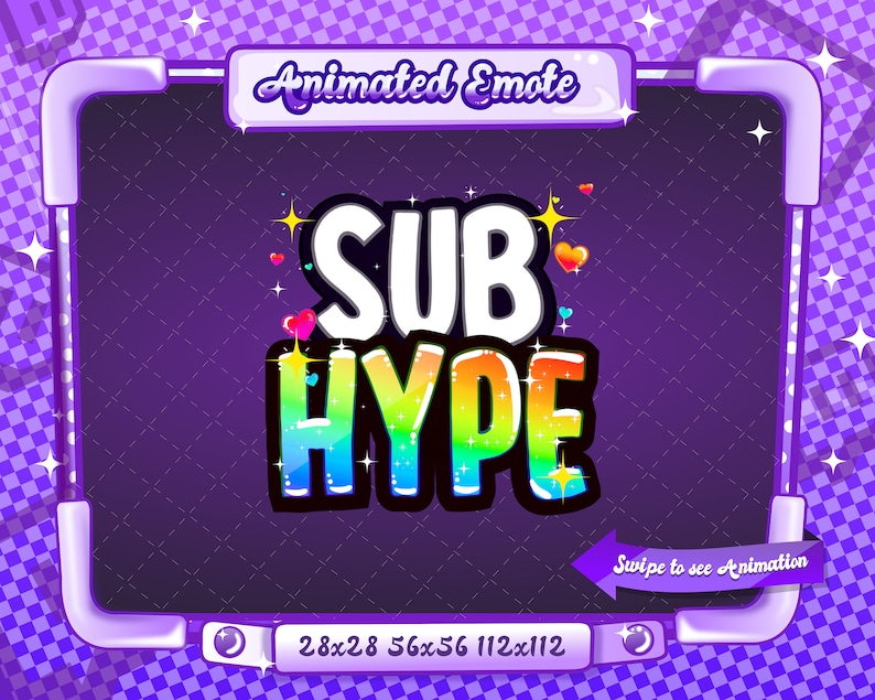ANIMATED + STATIC EMOTE | Sub Hype, Sub Hype Emote, Animated Sub Hype ... ANIMATED + STATIC EMOTE | Sub Hype, Sub Hype Emote, Animated Sub Hype ...