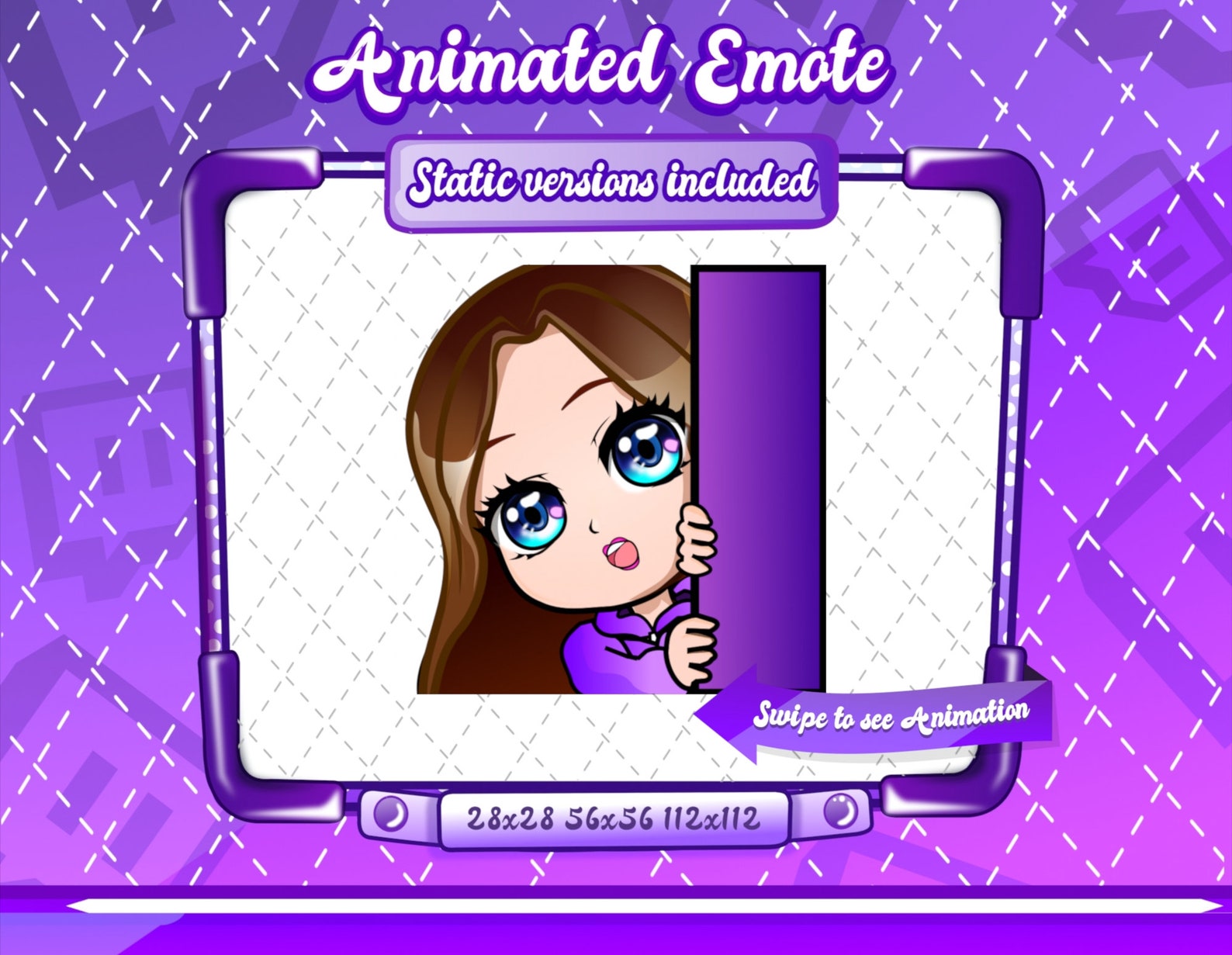 CUSTOM EMOTES 6 Animated Chibi Emotes Comission Chibi - Etsy