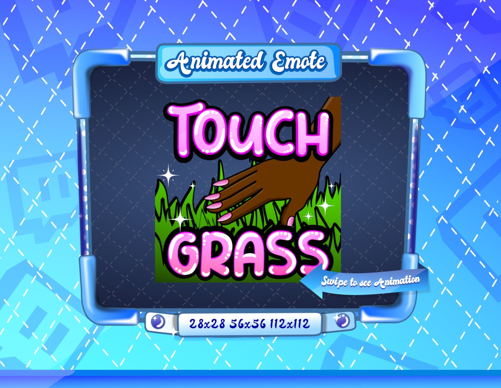 ANIMATED STATIC EMOTE Touch Grass, Touch Grass Emote, Animated Touch ...