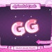ANIMATED STATIC EMOTE Gg, Animated Good Game Emote, Good Game Sparkle ...