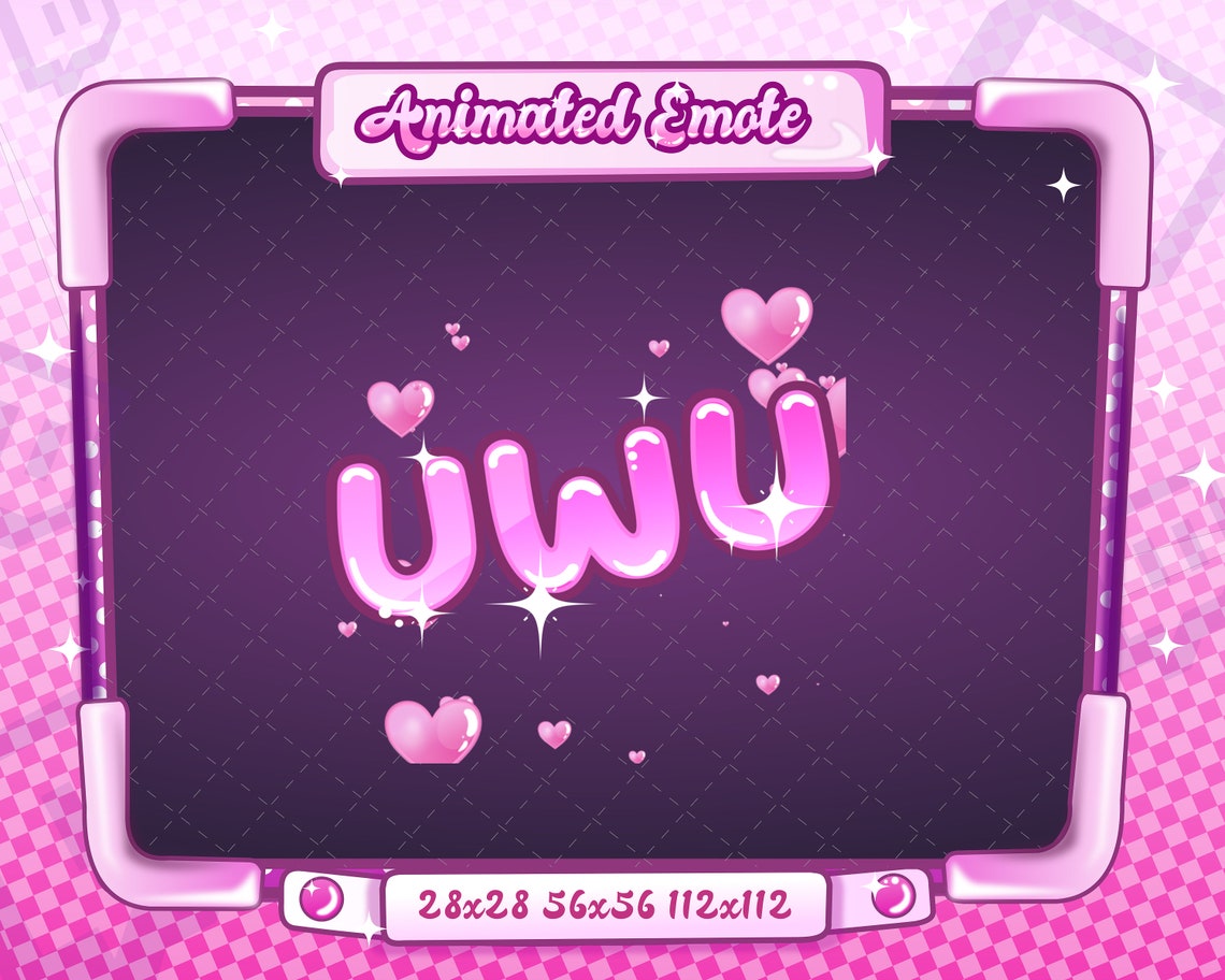 Emote Pack Animated Static Uwu Animated Uwu Emote Rip - Etsy