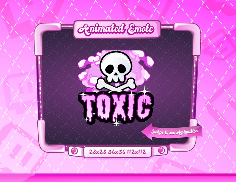 ANIMATED + STATIC EMOTE | Toxic, Animated Toxic Emote, Toxic Sparkle ...