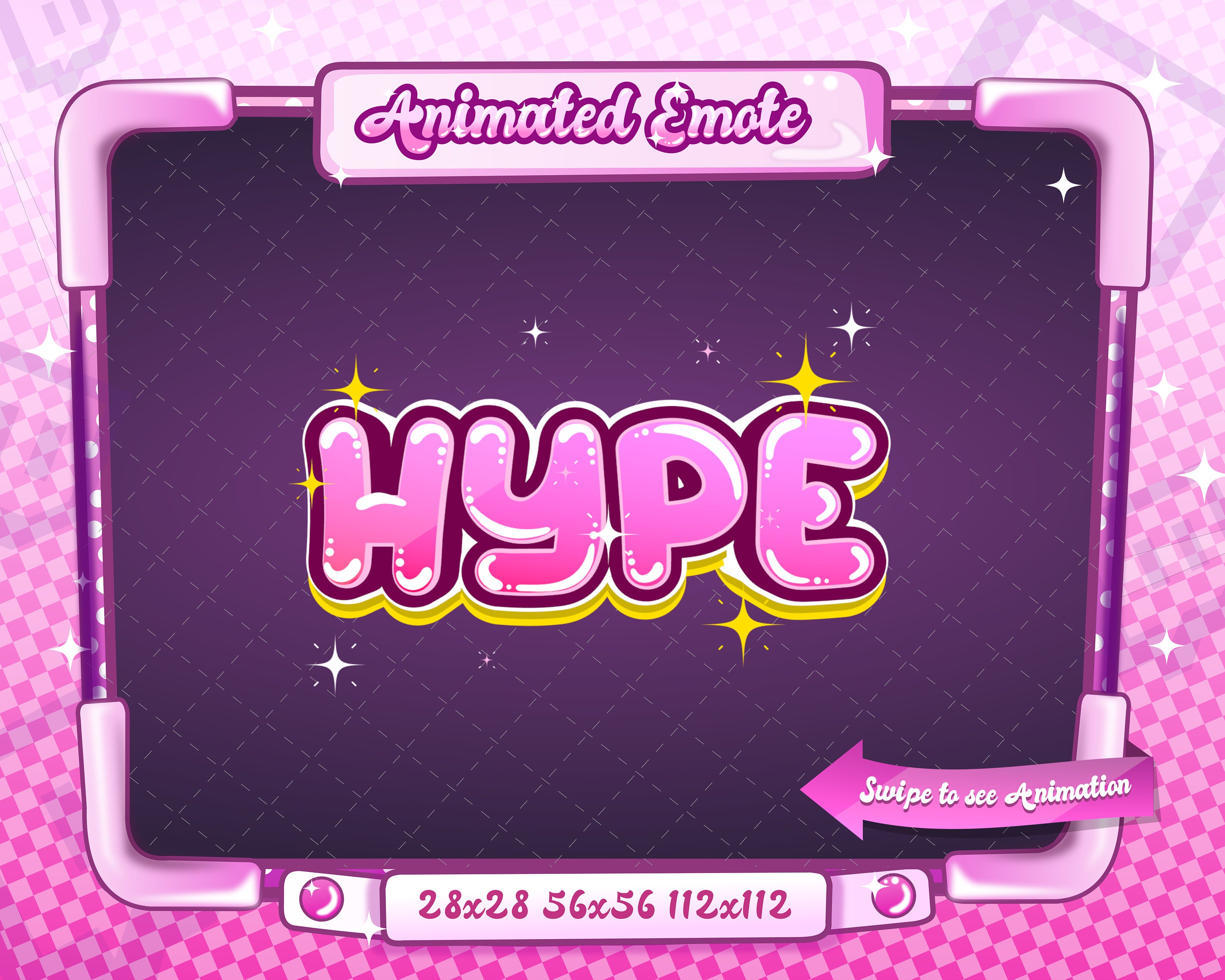 ANIMATED STATIC EMOTE Hype Emote, Animated Hype Emote V4, Hype Sparkle ...