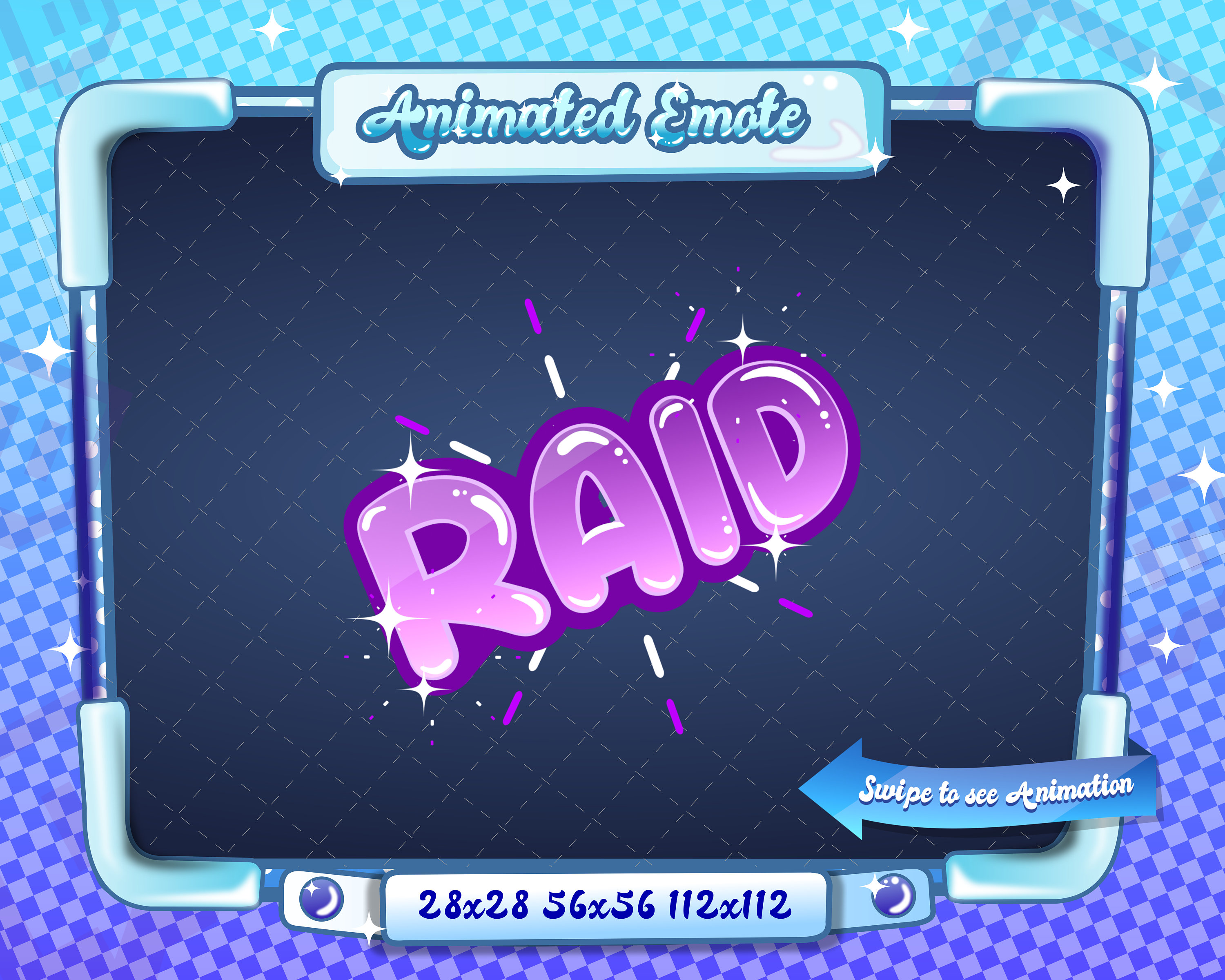 ANIMATED STATIC EMOTE Raid Animated Raid Emote Raid - Etsy UK