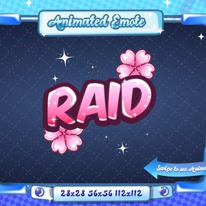 ANIMATED + STATIC EMOTE | Sakura Raid, Text Emote, Sakura, Sakura Raid ...