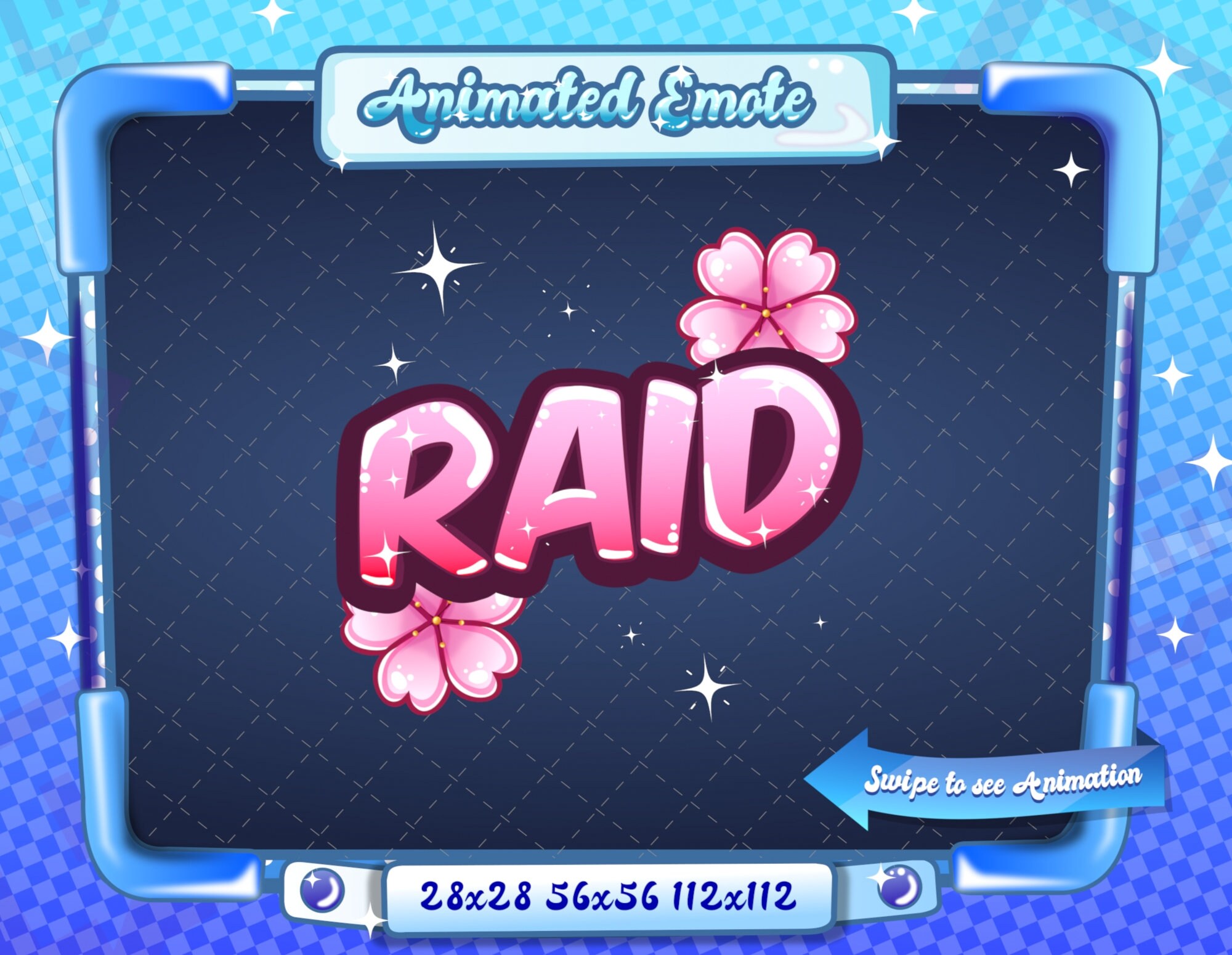 ANIMATED STATIC EMOTE Sakura Raid, Text Emote, Sakura, Sakura Raid ...