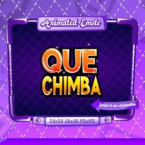 ANIMATED STATIC EMOTE Que Chimba, Animated Que Chimba Emote, Que Chimba ...