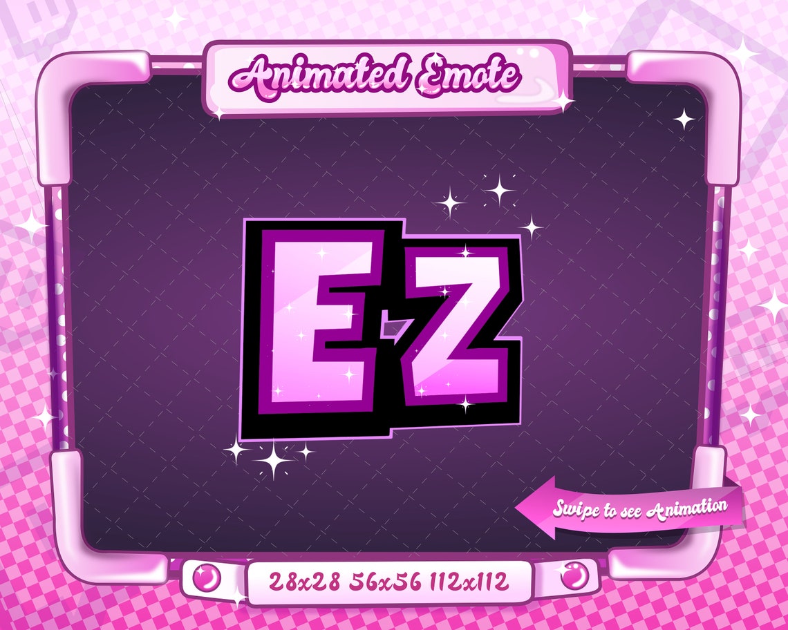ANIMATED STATIC EMOTE Ez, Ez Emote, Animated Ez Emote V2, Ez Sparkle ...