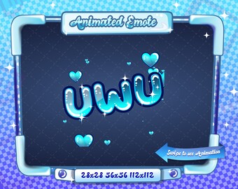 Animated Emote Uwu Twitch and Discord - Etsy