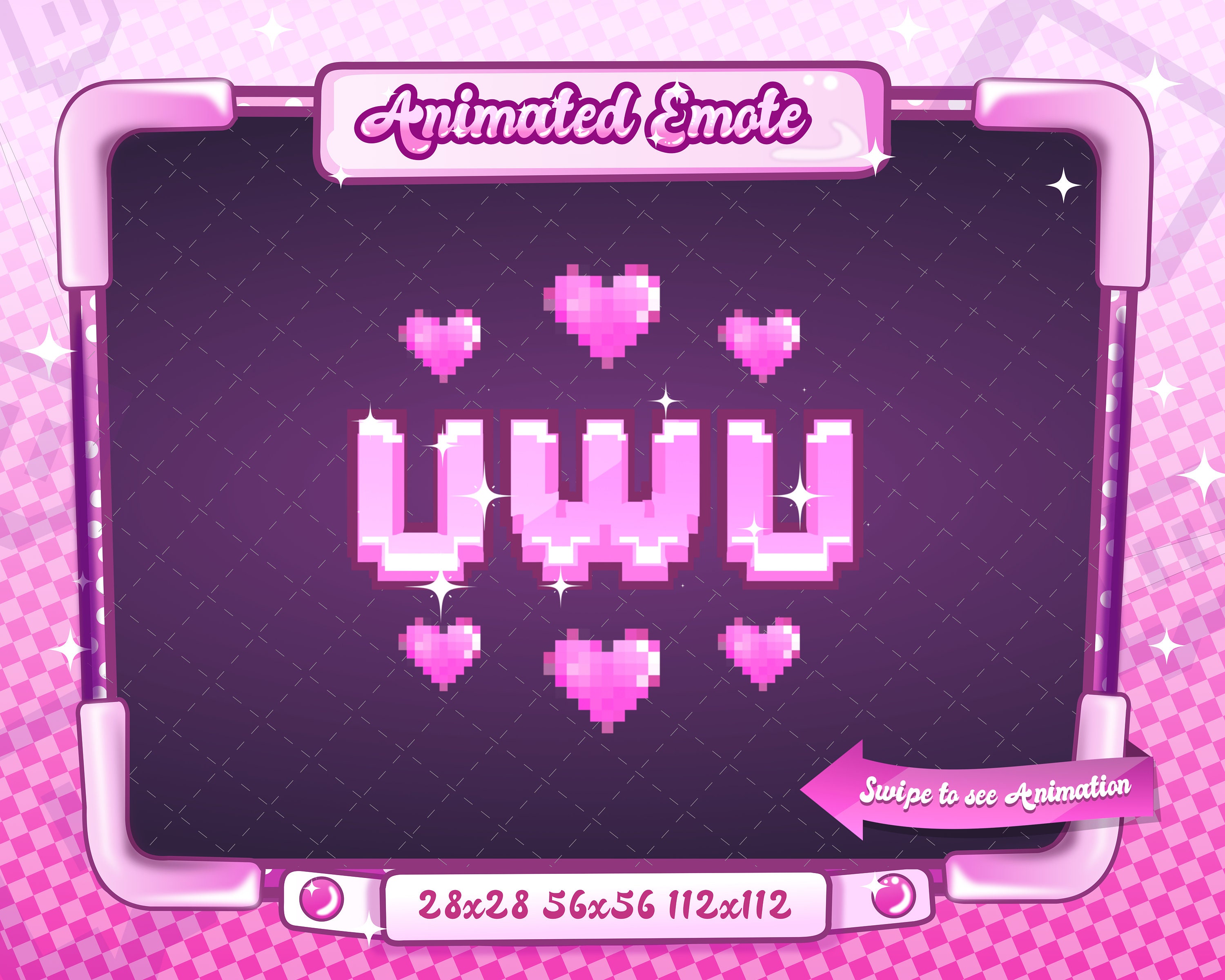 ANIMADO ESTÁTICO EMOTE / uwu, Animado uwu Emote, uwu Sparkle Emote v3 ...