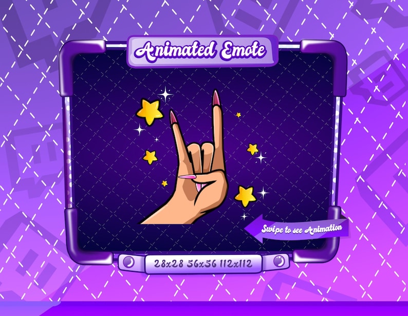 ANIMATED + STATIC EMOTE | Im a Star, Star Sign Emote, Animated Latina ...