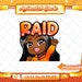 ANIMATED STATIC EMOTE Raid Chibi Emote, Animated Black Haired Emote ...