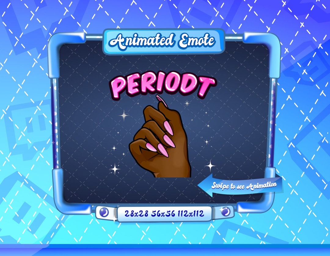 ANIMATED + STATIC EMOTE | Periodt, Animated Periodt Emote, Periodt ...