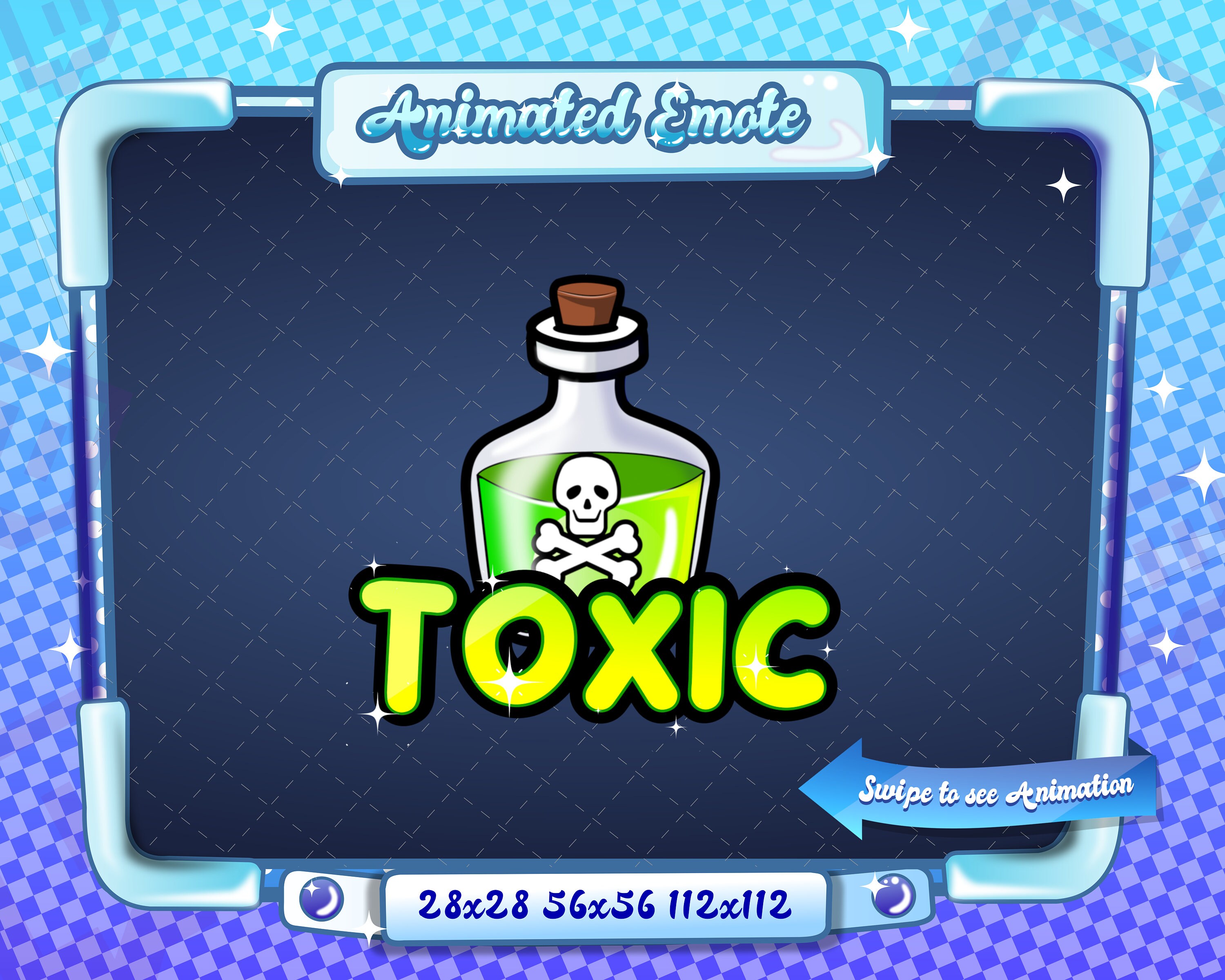 ANIMATED STATIC EMOTE Toxic Animated Toxic Emote Toxic - Etsy Australia