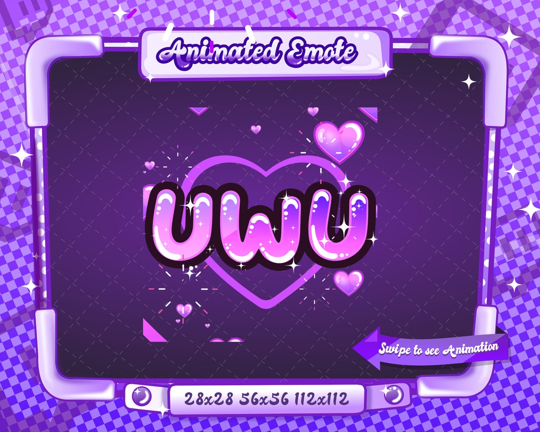 ANIMATED + STATIC EMOTE | Uwu, Uwu Emote, Animated Uwu Emote, Uwu ...