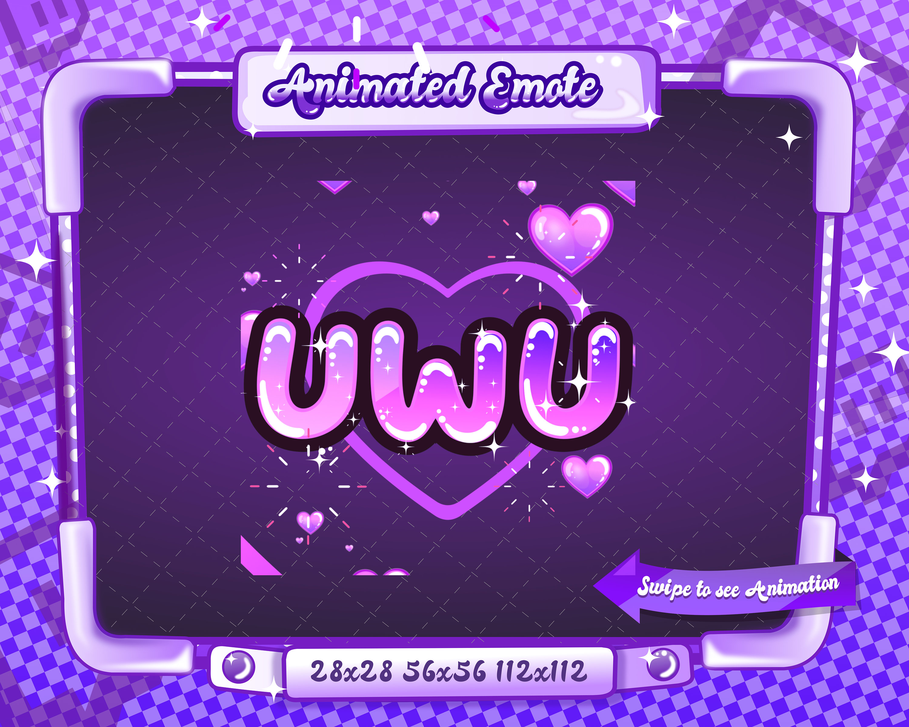 ANIMATED STATIC EMOTE Uwu, Uwu Emote, Animated Uwu Emote, Uwu Sparkle ...