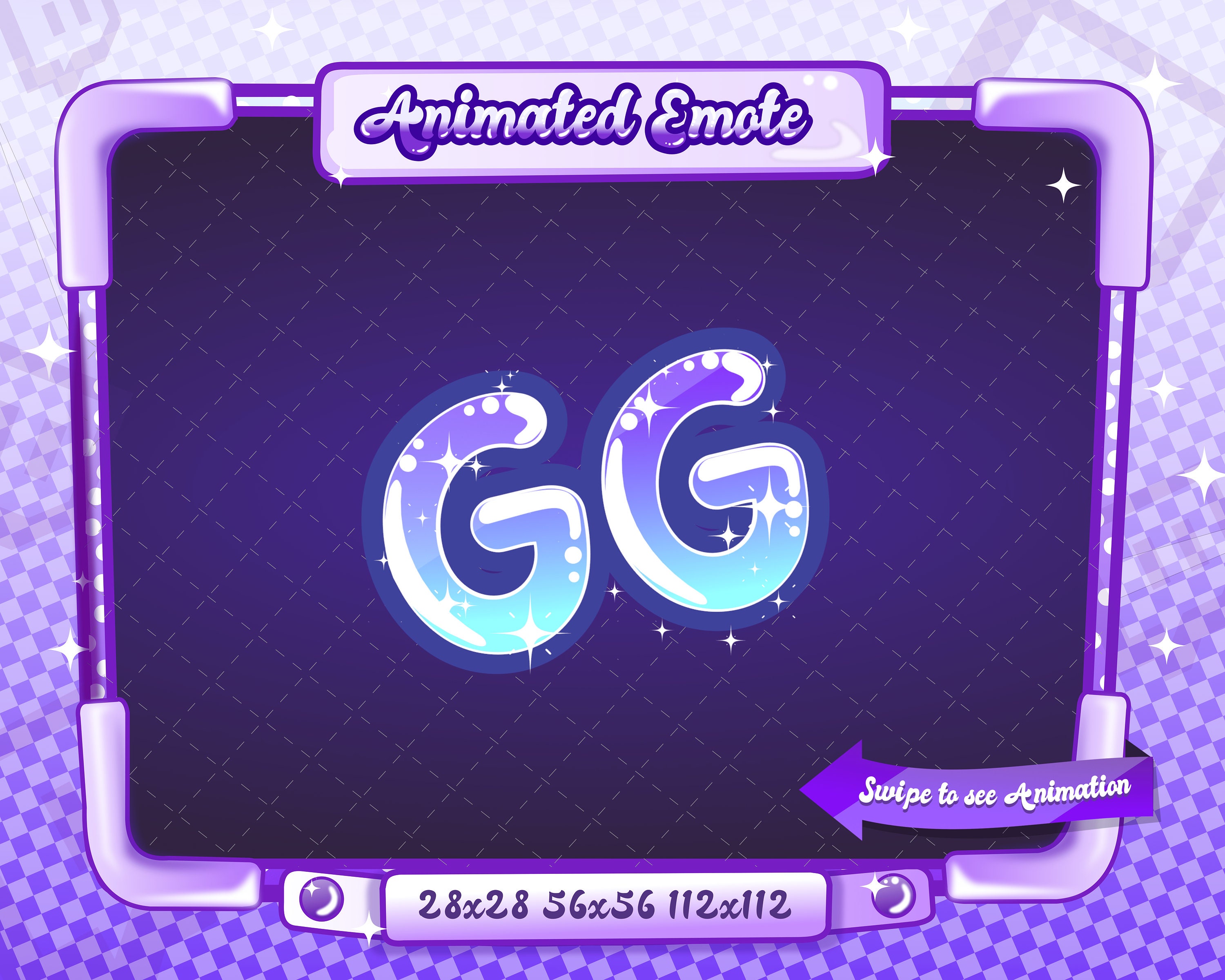 ANIMATED STATIC EMOTE Gg, Animated Good Game Emote, Good Game Emote V07 ...
