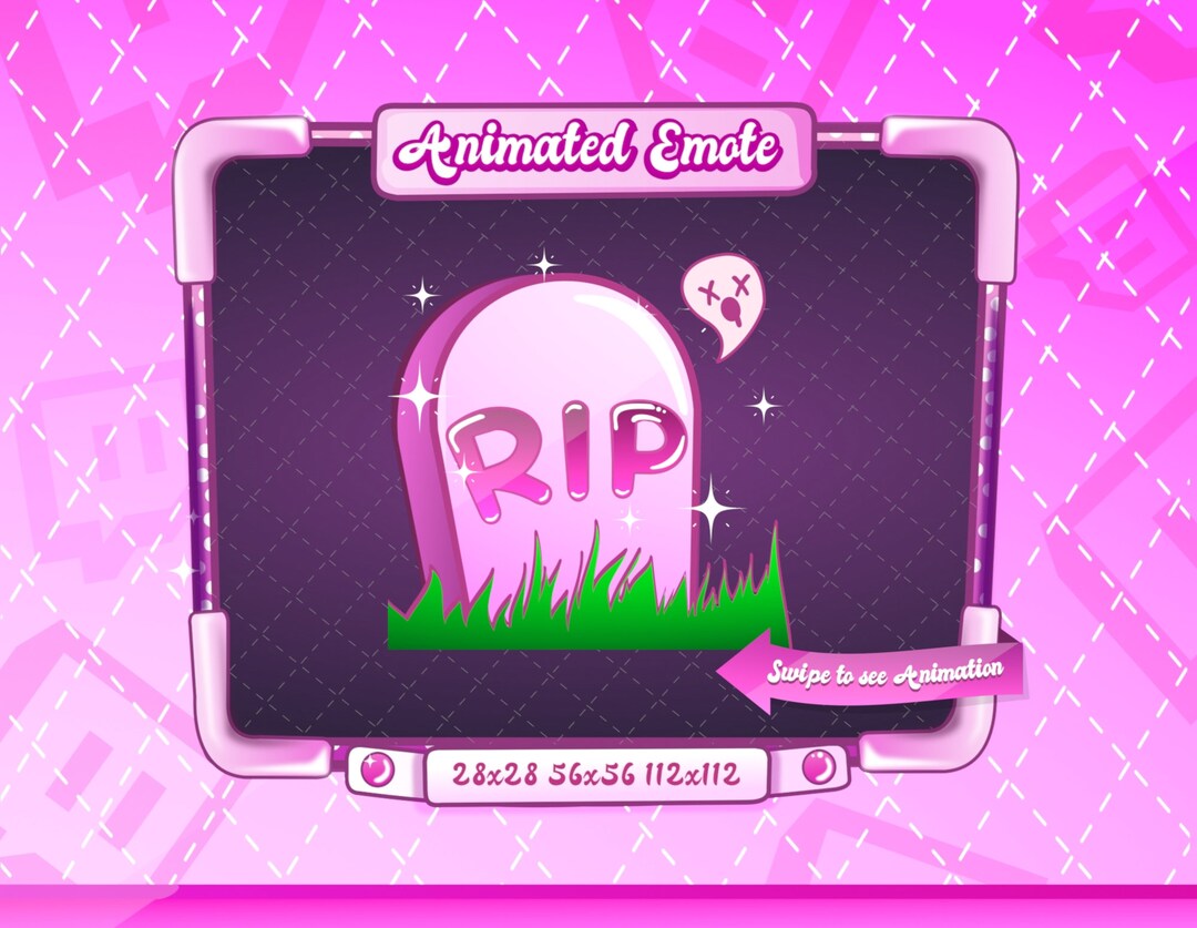 ANIMATED + STATIC EMOTE | Rip, Animated Rip Emote, Rip Sparkle Emote ...