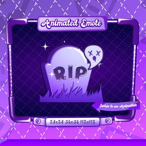 ANIMATED STATIC EMOTE Rip, Animated Rip Emote, Rip Sparkle Emote V3 ...