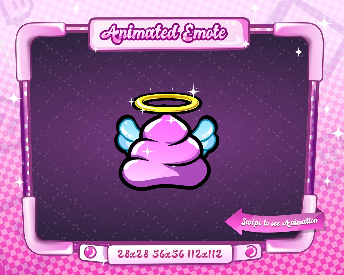 ANIMATED STATIC EMOTE Holy Sht, Animated Holy Sht Emote, Poop Emote ...