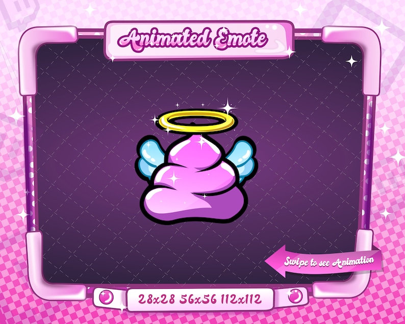 ANIMATED STATIC EMOTE Holy Sht, Animated Holy Sht Emote, Poop Emote ...