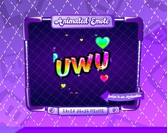Animated Emote Uwu Twitch and Discord - Etsy