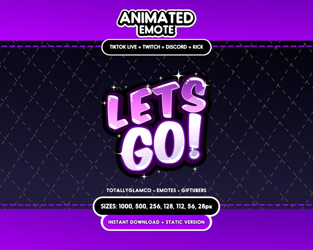 ANIMATED + STATIC EMOTE | Lets Go, Animated Lets Go Emote, Lets Go ...