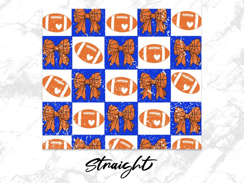 Football Basketball Bow Tumbler Wrap PNG, Sports Digital Download ...