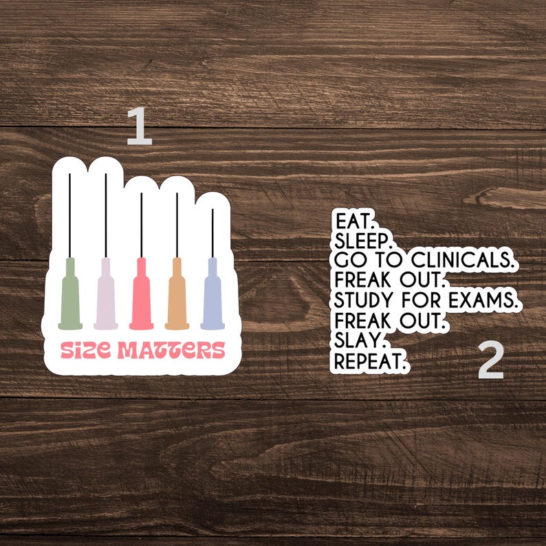 Funny Sticker Pack for Nursing Students or Nurses! *individual or Set ...