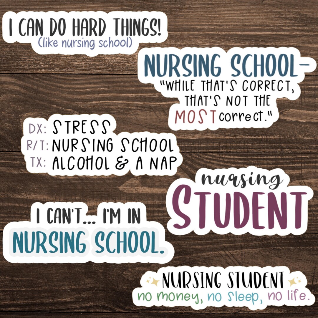 Nursing Student Sticker Pack Set *individual or as a Set* Perfect Gift ...