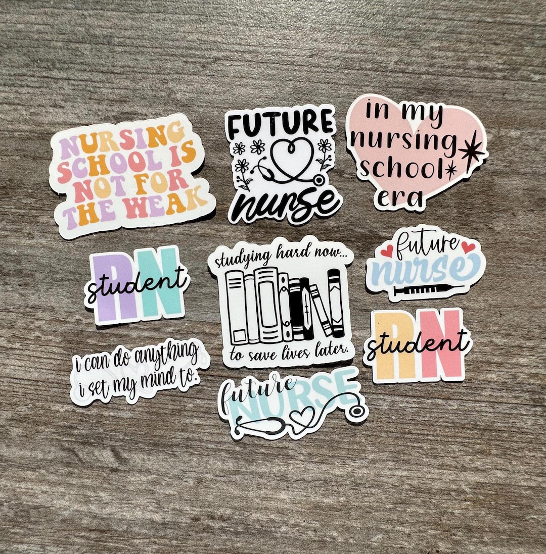 Nursing Student Sticker Set | Waterresistant | Individual/set| Perfect ...