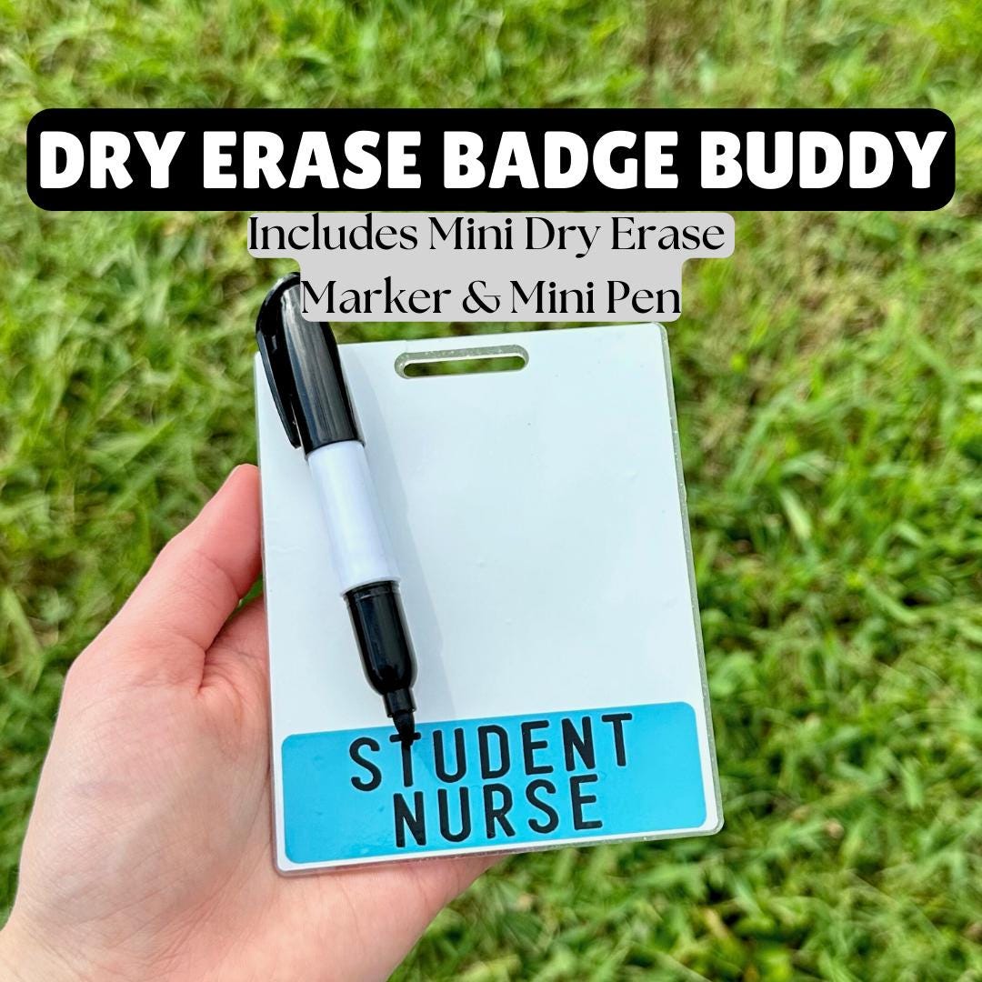 Dry Erase Badge Buddy Customize Your Badge Buddy Gift for Nurses ...