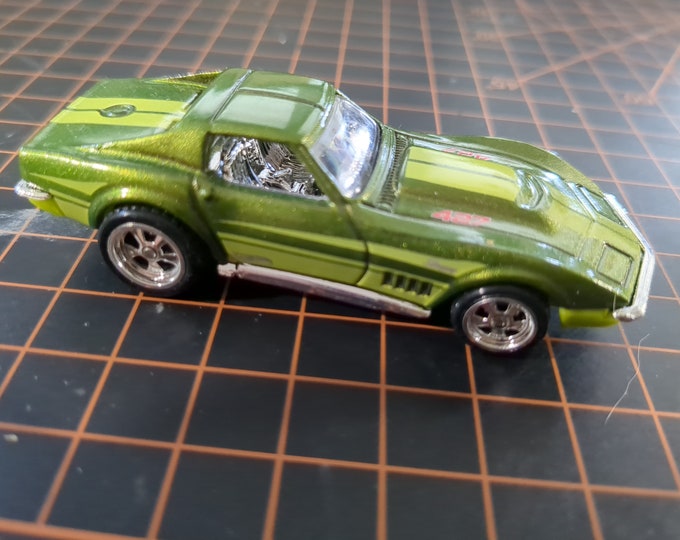 1968 Corvette Stingray 427 Toy Car by Hot Wheels, Custom Mag Wheel and ...