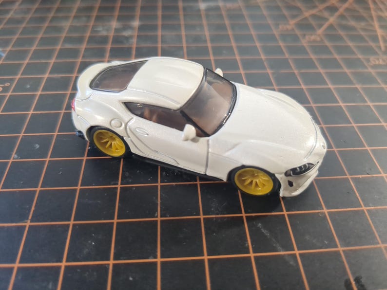 2023 Toyota GR Supra Toy by Matchbox, Customized With Gold 10 Spoke ...