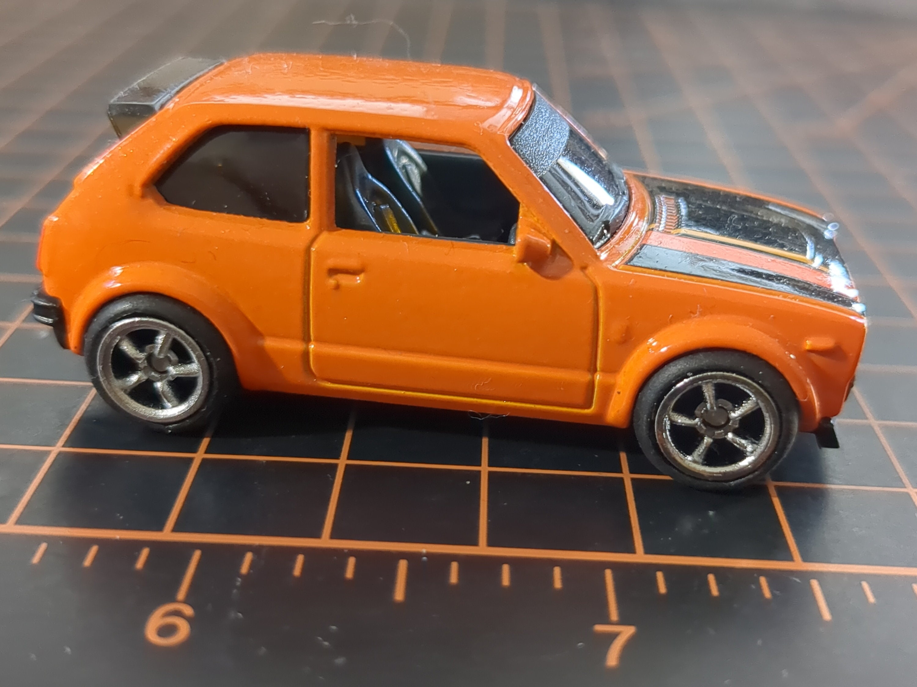 70s Honda Civic Custom Toy Car by Hot Wheels, Upgraded Mag Wheels and ...