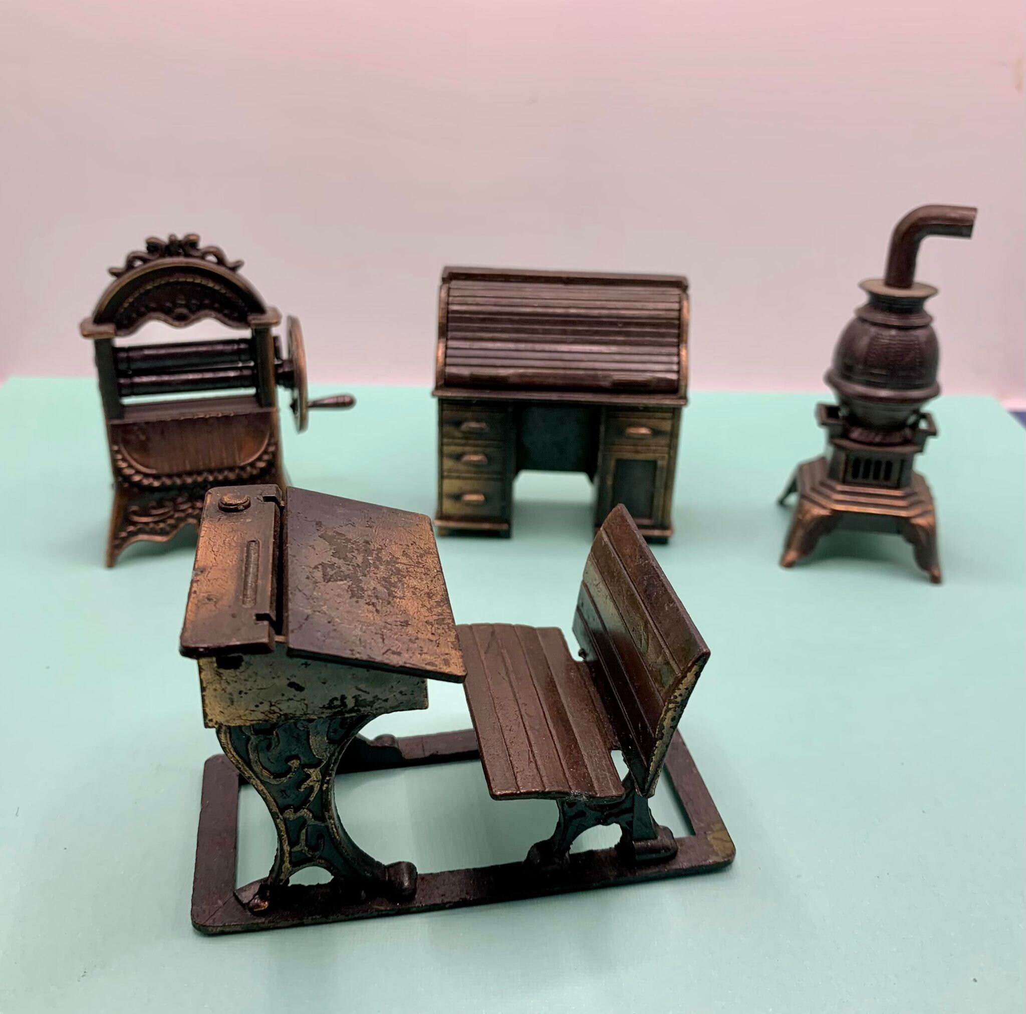 Lot of Four Die Cast Metal Miniatures Two Are Pencil - Etsy