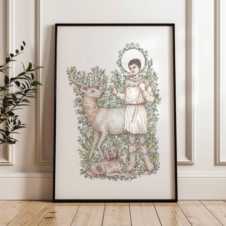 Saint Hubert Patron of Hunters, Dogs, Opticians, Mathematicians ...