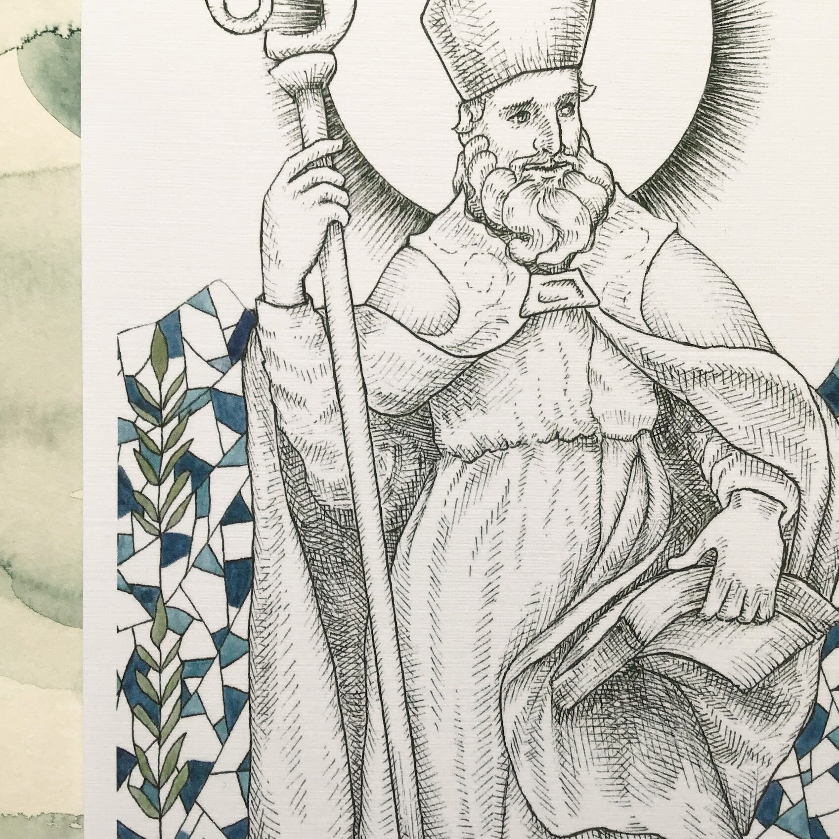 Saint Blaise Catholic Art Print - Etsy