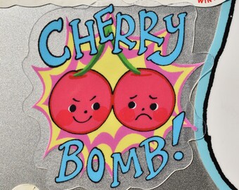 Cherry Bomb Sticker | Etsy